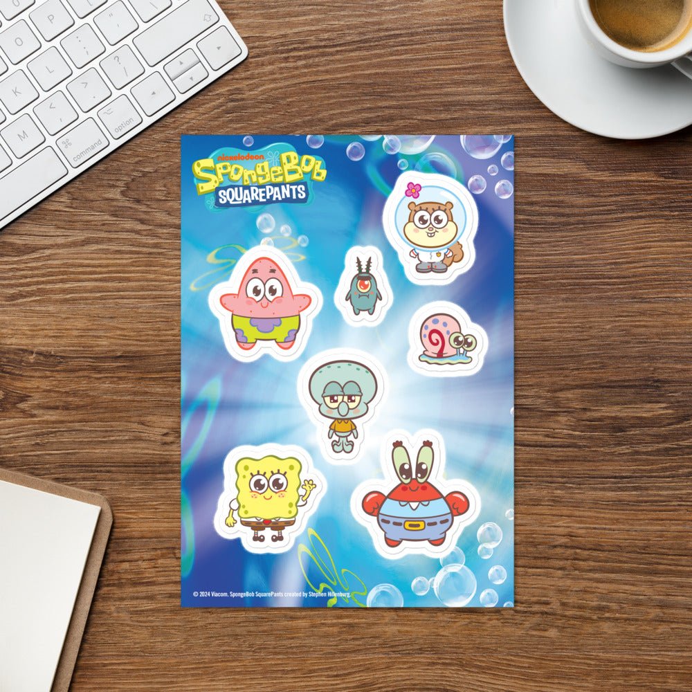 SpongeBob SquarePants AdoraBob Gang Sticker Sheet – Paramount Shop