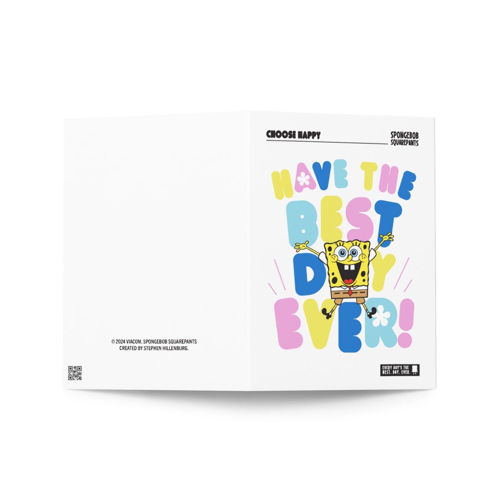 SpongeBob SquarePants Best Day Ever Greeting Card – Paramount Shop
