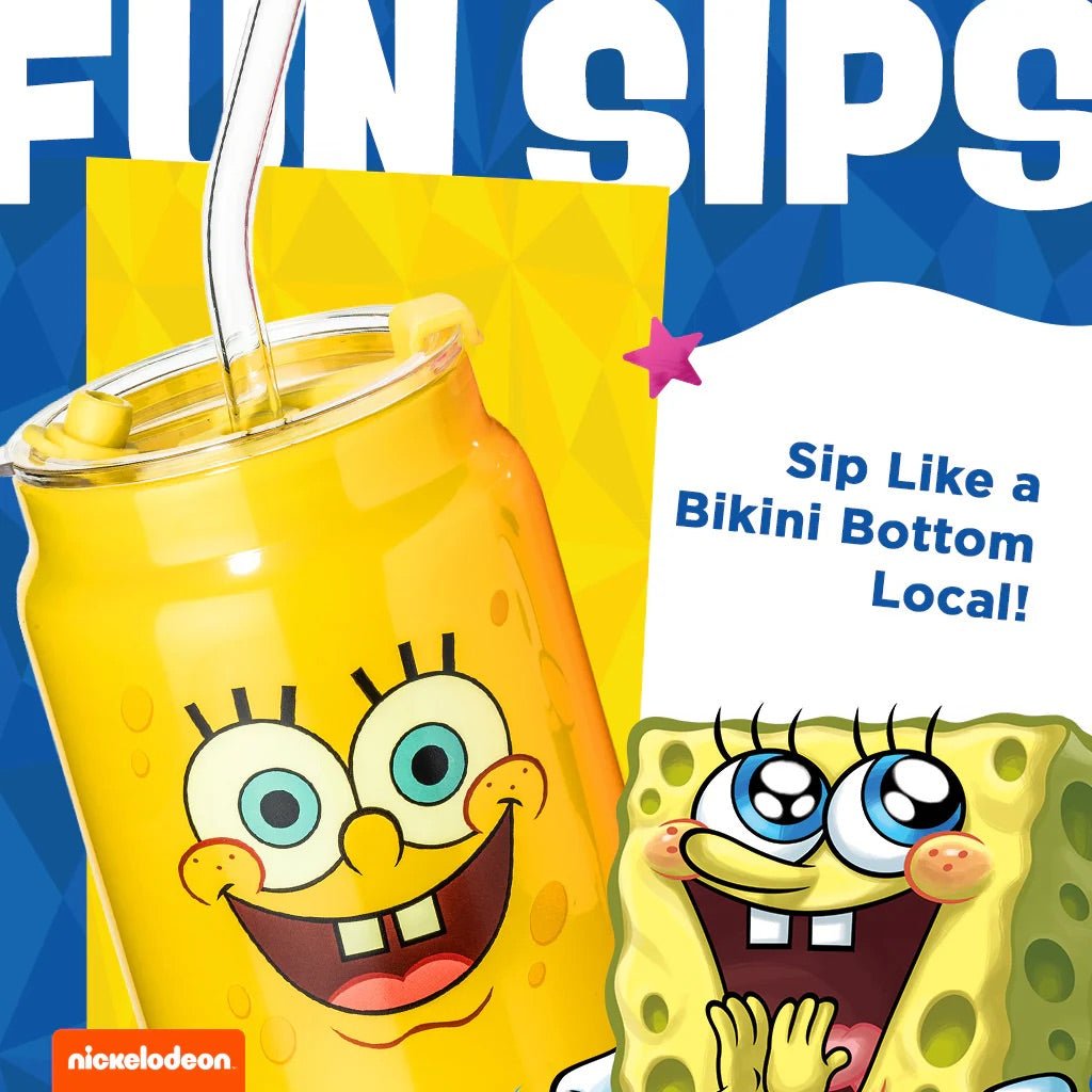 SpongeBob SquarePants Drinking Glasses - SpongeBob & Patrick ...