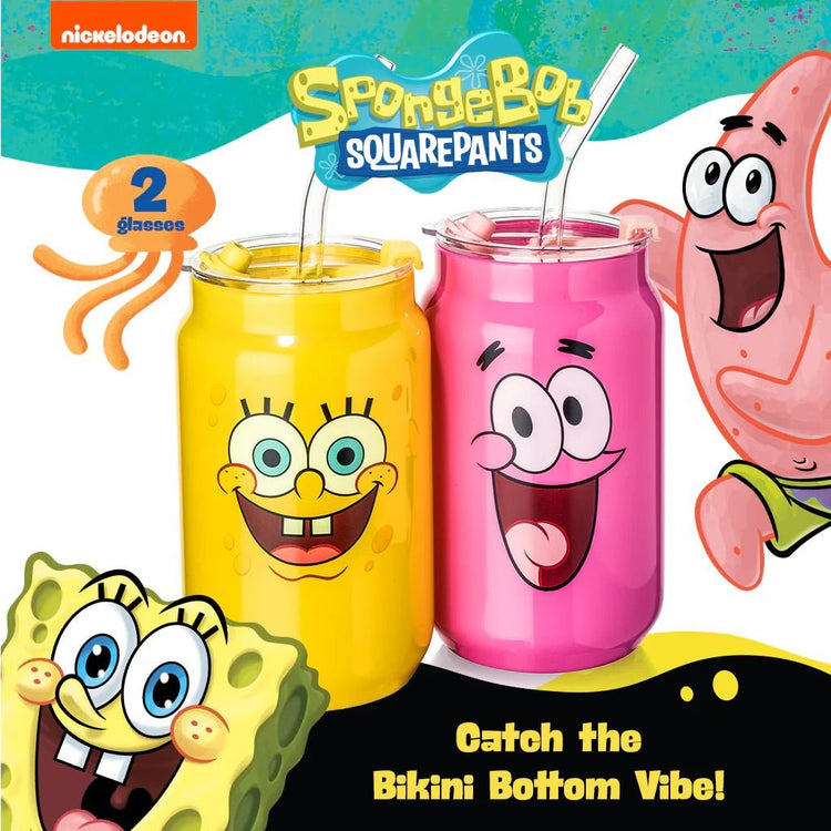 SpongeBob SquarePants Drinking Glasses - SpongeBob & Patrick ...