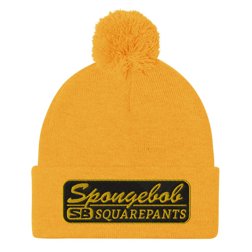 SpongeBob SquarePants Embroidered Pom-Pom Knit Cap – Paramount Shop