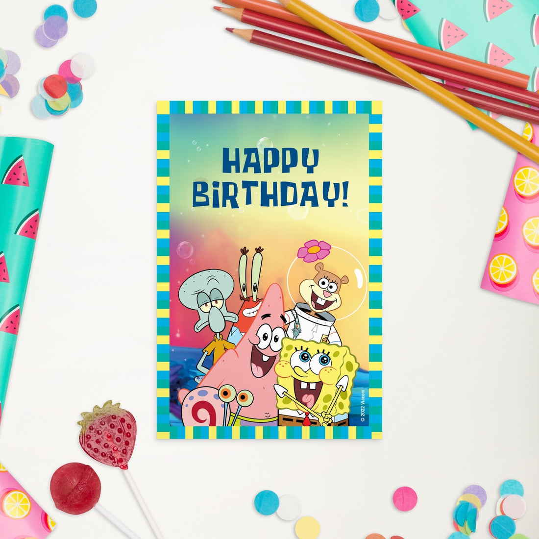 SpongeBob SquarePants Happy Birthday Card – Paramount Shop