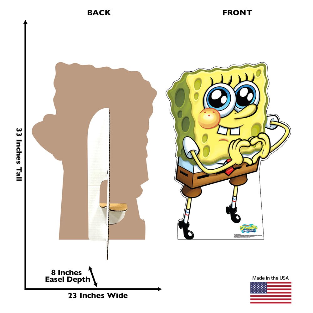 Spongebob Squarepants Heart Life-Size Cardboard Cutout Standee ...