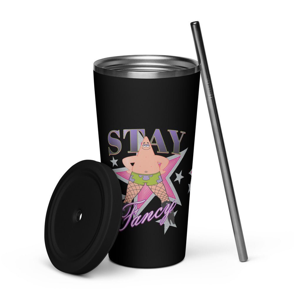 SpongeBob SquarePants Patrick Fishnets Stay Fancy Insulated Tumbler wi ...