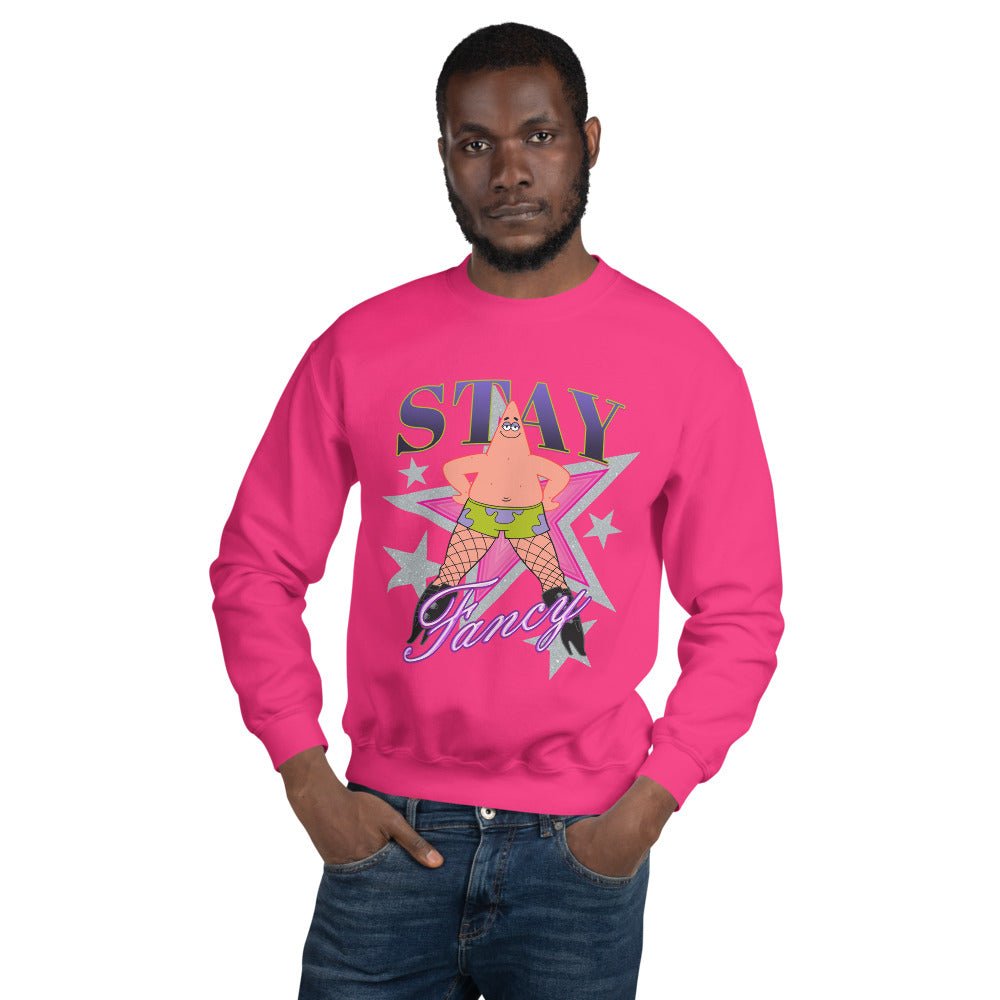 SpongeBob SquarePants Patrick Fishnets Stay Fancy Unisex Crewneck Swea ...