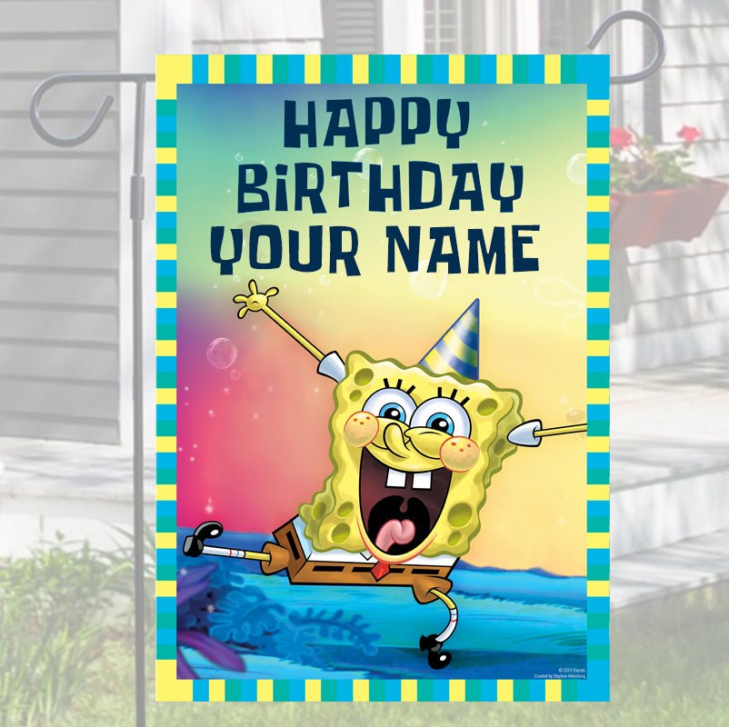 Spongebob Squarepants Personalisierbar Flagge – Paramount Shop