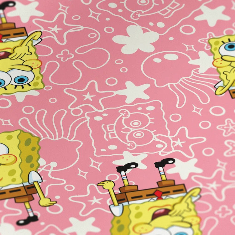 SpongeBob SquarePants Pink Jellyfish Wrapping Paper – Paramount Shop