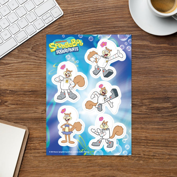 SpongeBob SquarePants Sandy Sticker Sheet – Paramount Shop