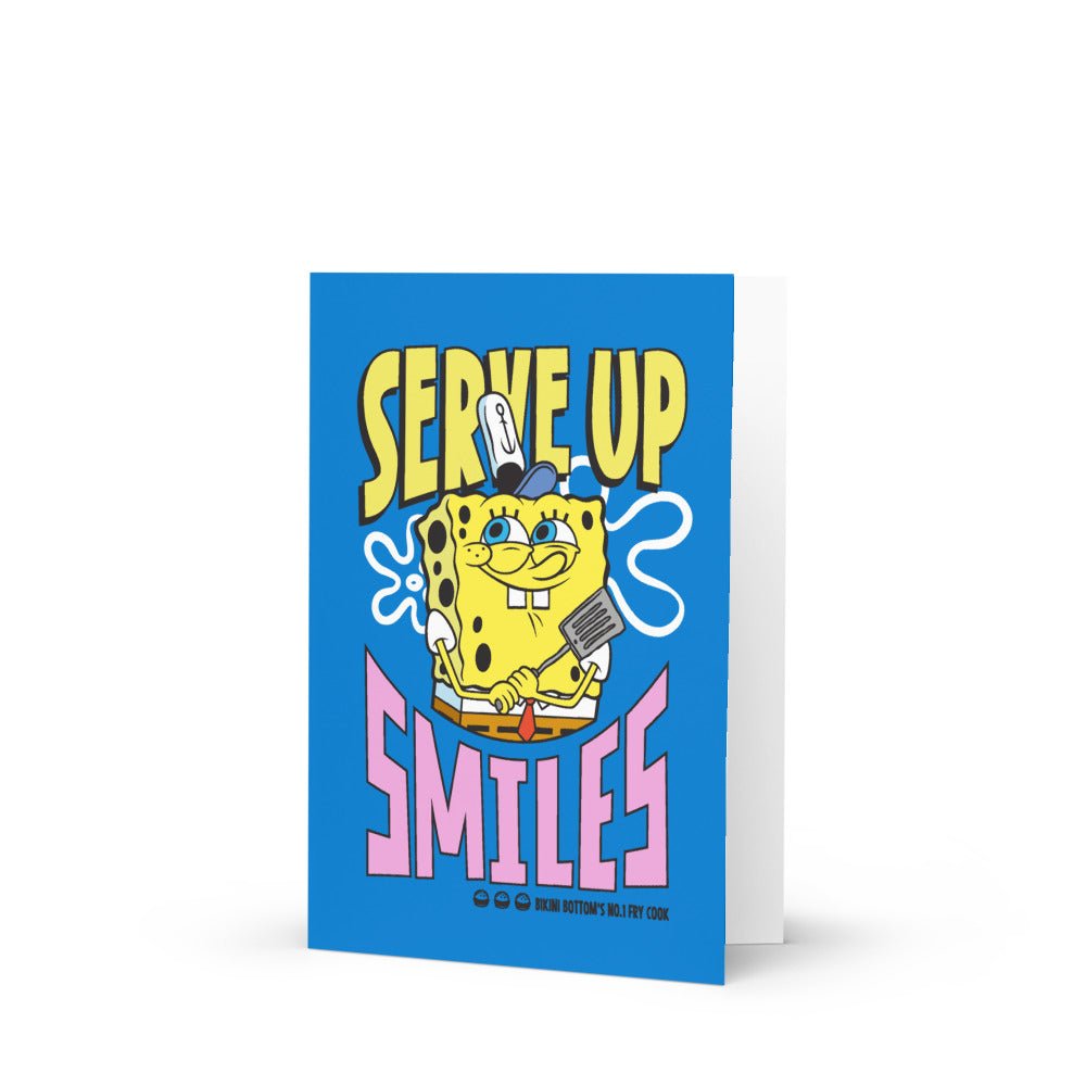 SpongeBob SquarePants Serve Up Smiles Greeting Card – Paramount Shop