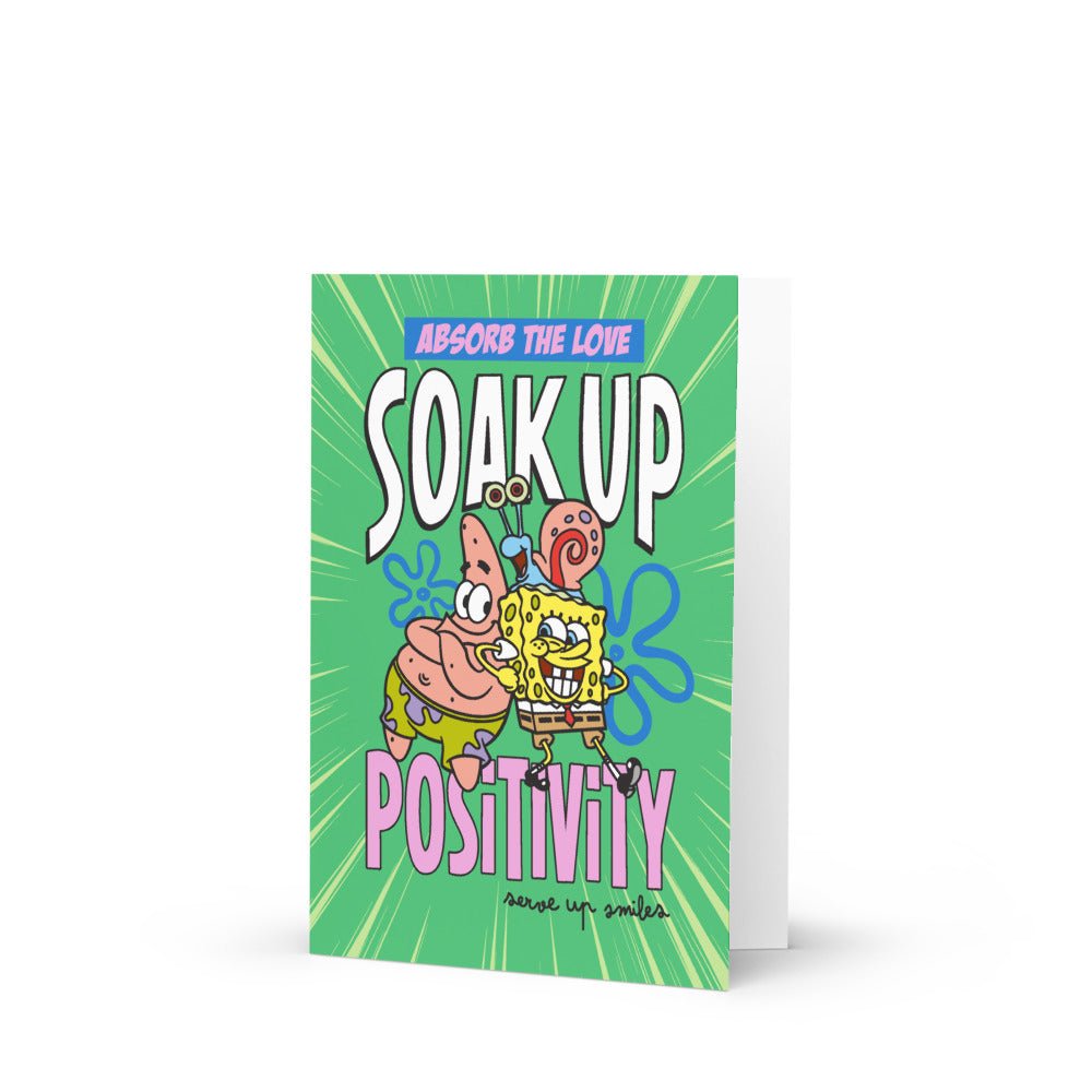 SpongeBob SquarePants Soak Up Positivity Greeting Card – Paramount Shop