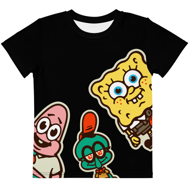 SpongeBob SquarePants Sponge on the Happy Campers Kids Short Sleeve T ...