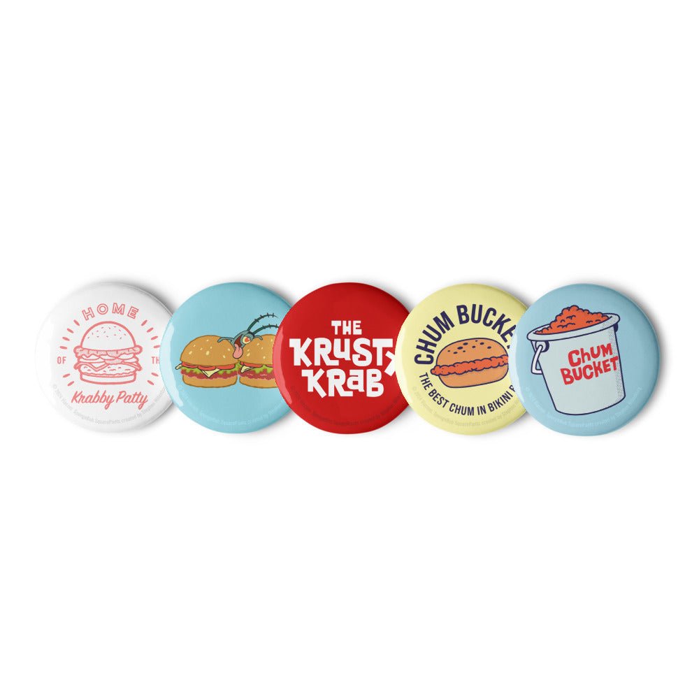 Spongebob Squarepants The Krusty Krab and The Chum Bucket Pin Set ...