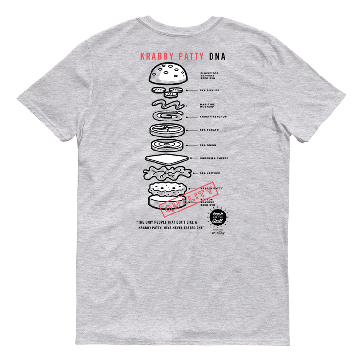 SpongeBob SquarePants The Krusty Krab DNA Adult Short Sleeve T-Shirt ...