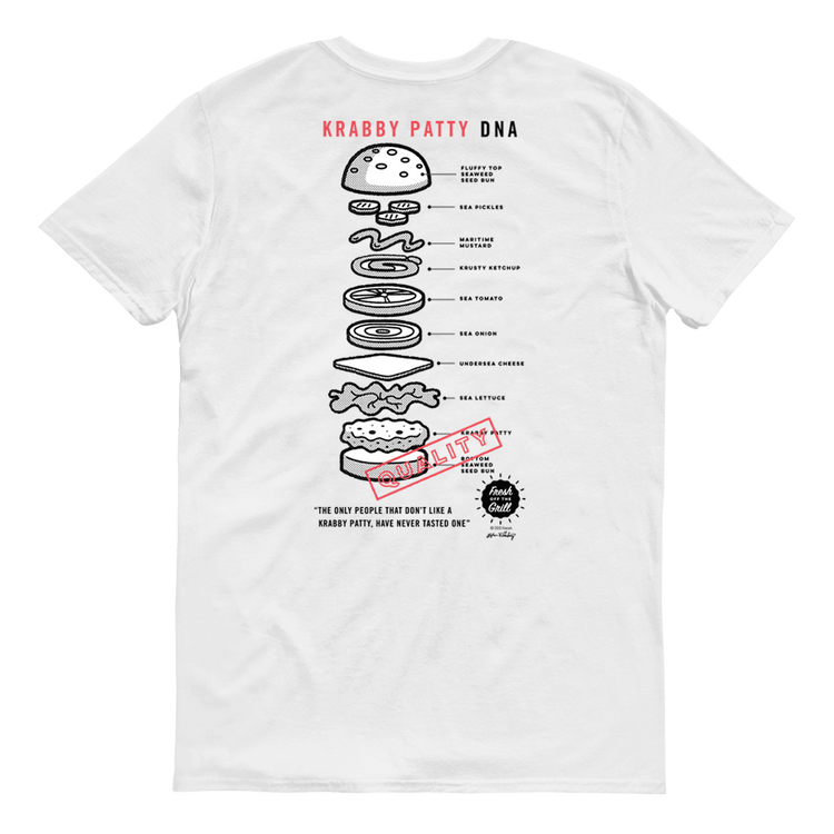 SpongeBob SquarePants The Krusty Krab DNA Adult Short Sleeve T-Shirt ...