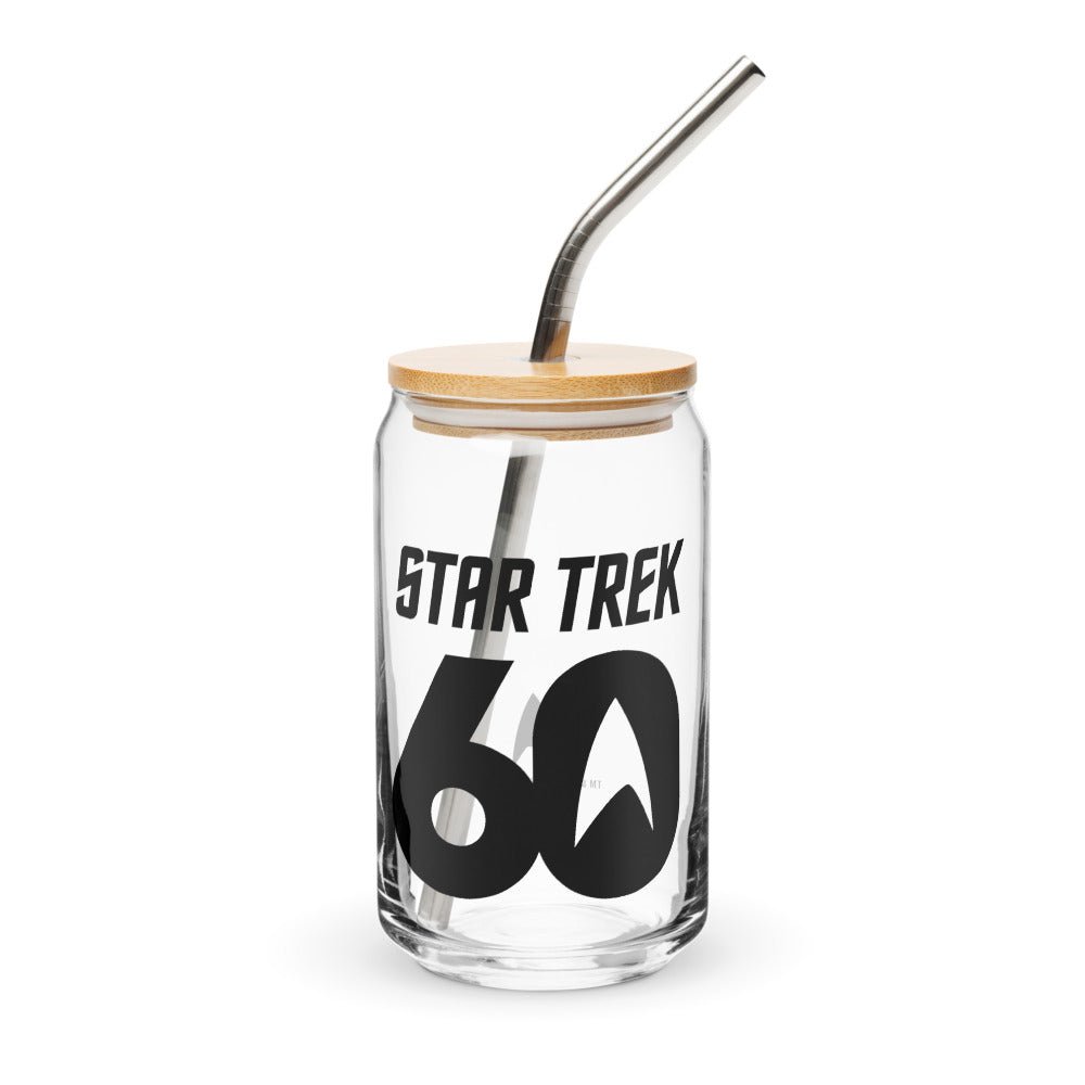 Star Trek Can-Shaped Glass 60th Anniversary Logo – Paramount Shop