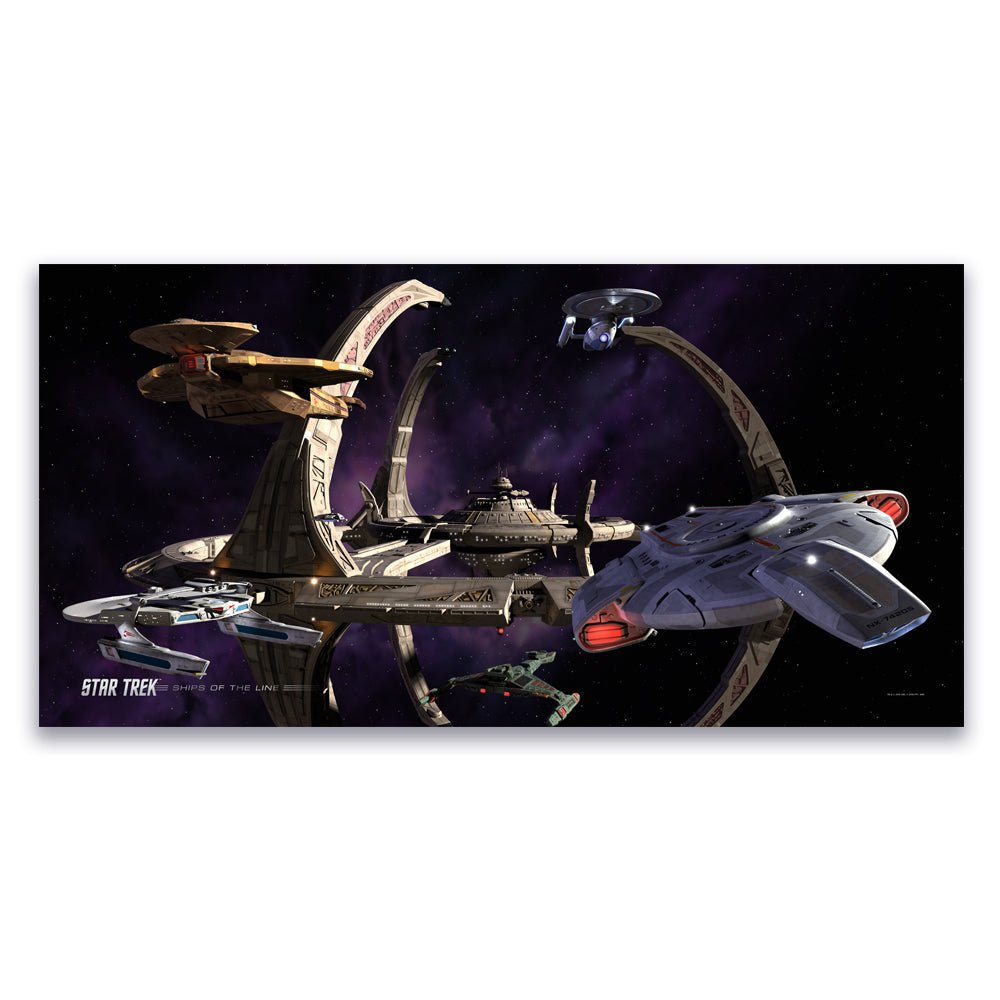 Star Trek: Deep Space 9 Ships of the Line Wheel in the Sky Satin Poster ...