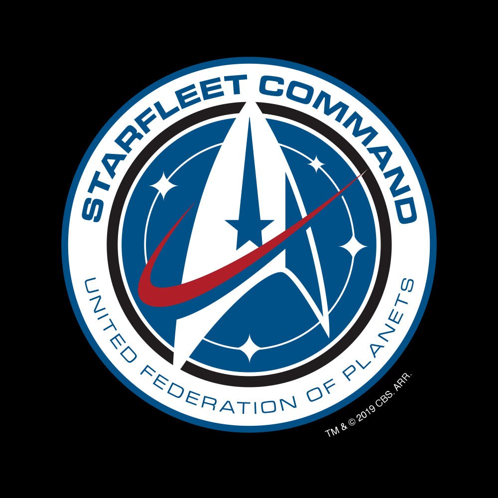 Star Trek: Discovery Starfleet Command Fleece Zip-Up Hooded Sweatshirt ...