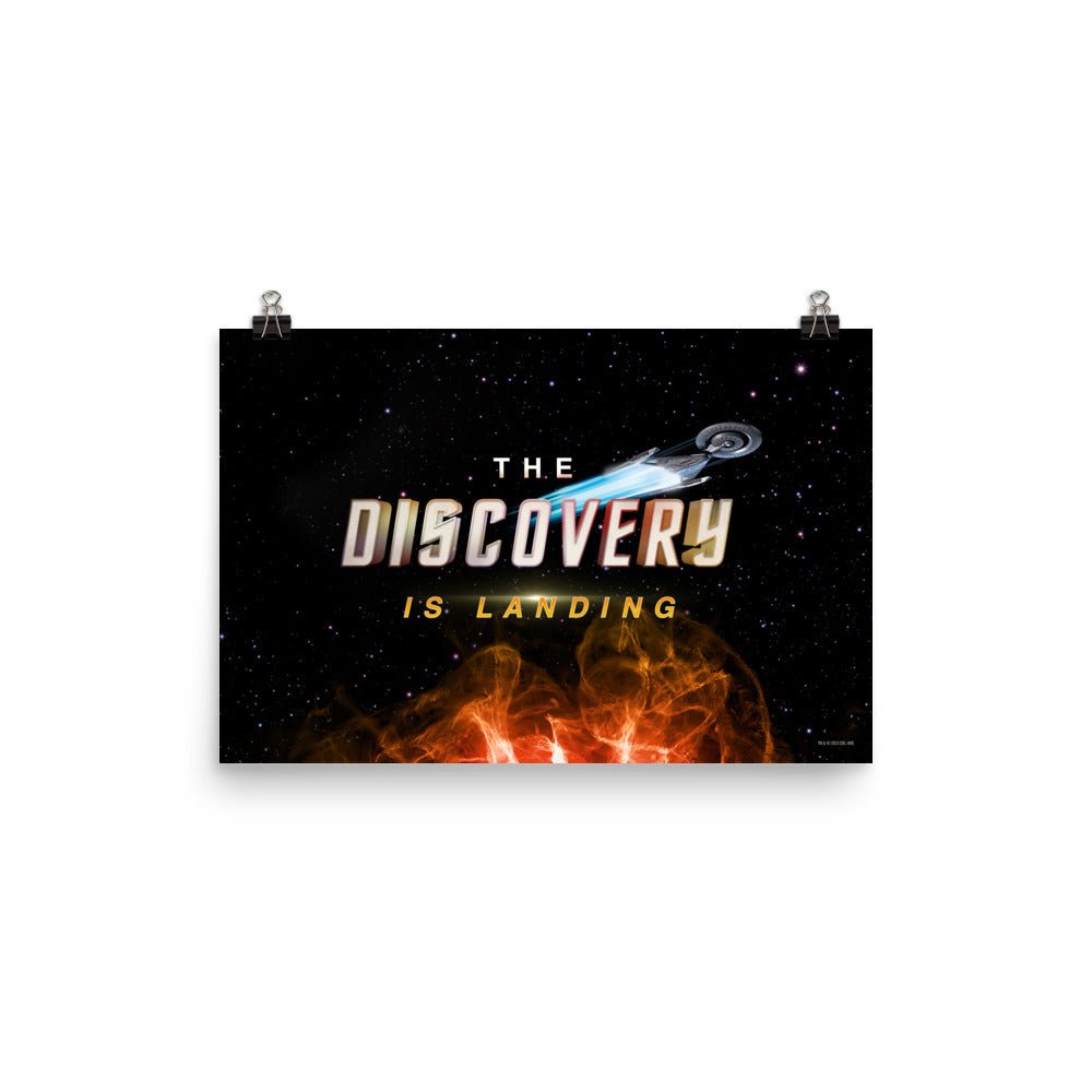 Star Trek: Discovery L'affiche Discovery Is Landing en papier mat de ...