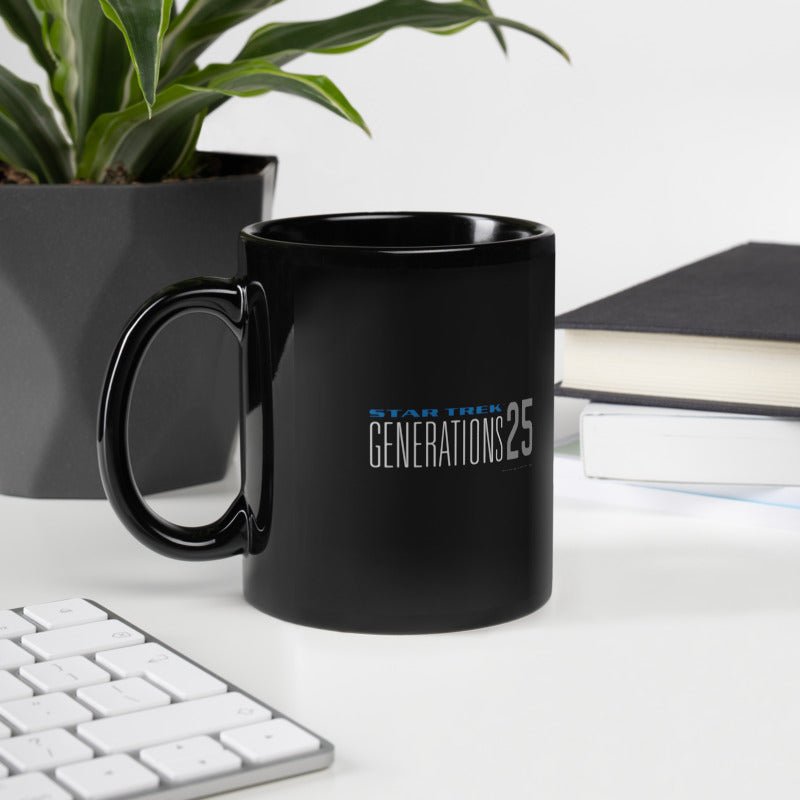 Star Trek Generations 25 Logo Black Mug – Paramount Shop