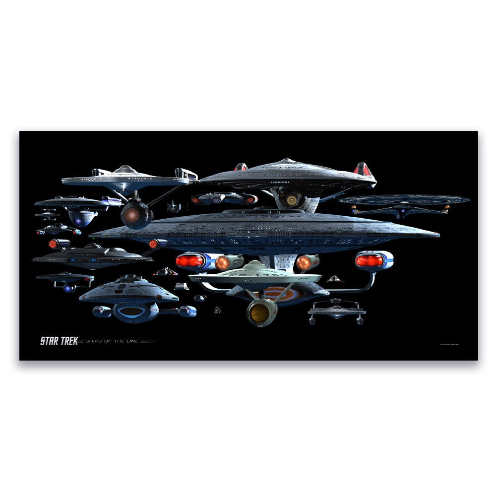 Star Trek Ships of the Line Starfleet Collage Satin Poster – Paramount Shop