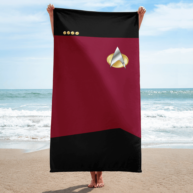 Star Trek: The Next Generation Command Uniform Beach Towel – Paramount Shop