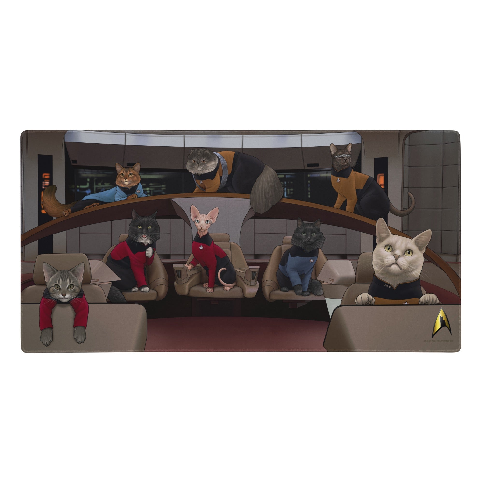 Star Trek: The Next Generation Crew Cats Gaming Mat – Paramount Shop