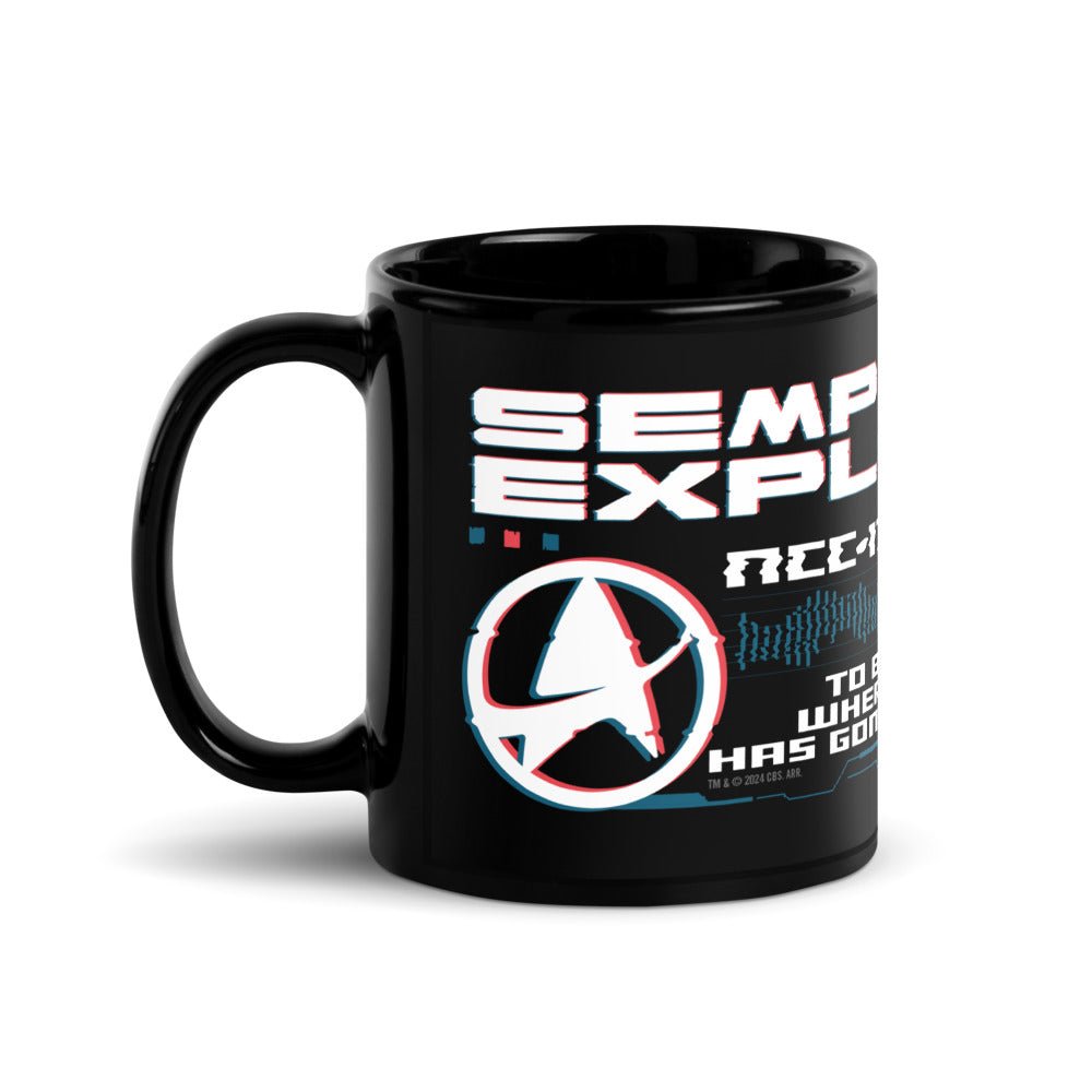 Star Trek: The Original Series Tasse noire Enterprise Semper Exploro ...