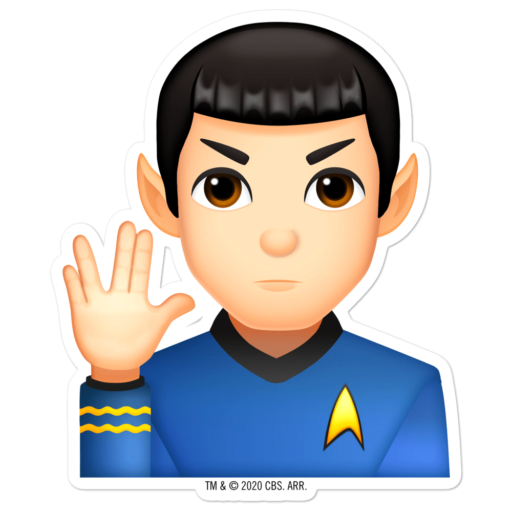 Star Trek: The Original Series Série Emoji Spock Autocollant à découper ...