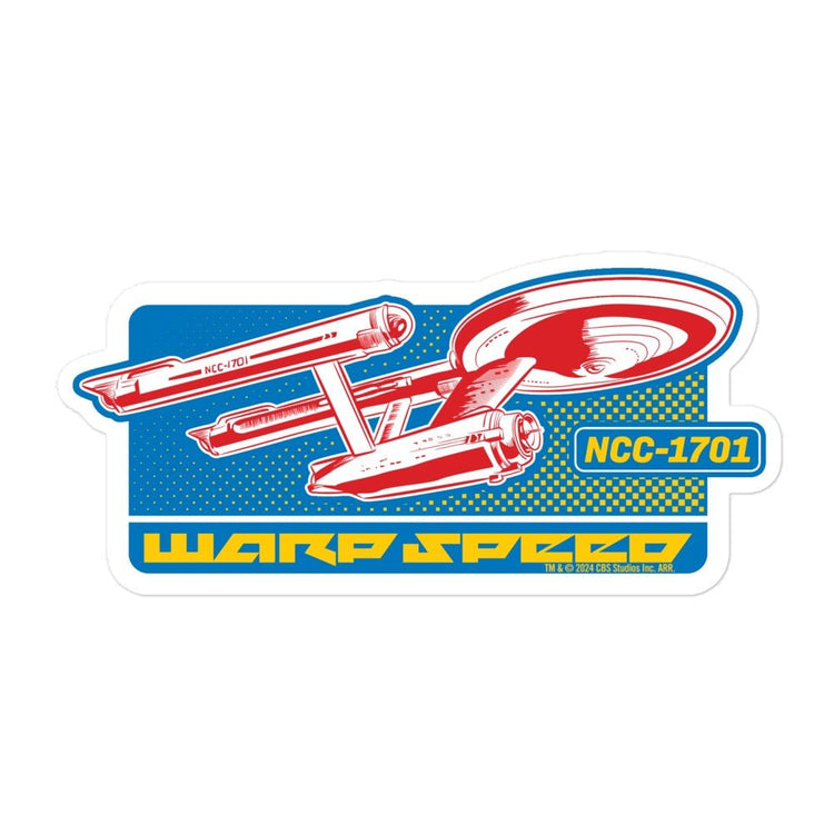 Star Trek: The Original Series Warp Speed Die-Cut Sticker – Paramount Shop