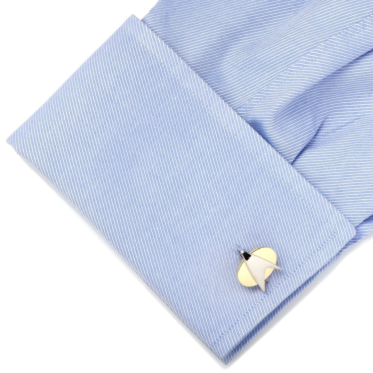 Star Trek Two Tone Delta Shield Cufflinks – Paramount Shop