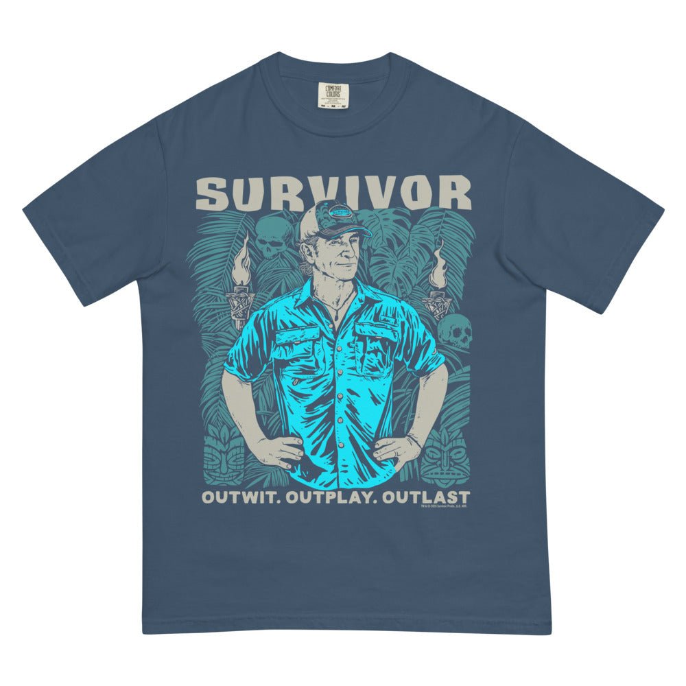 Survivor Comfort Colors T-Shirt Jeff Outwit. Outplay. Outlast ...