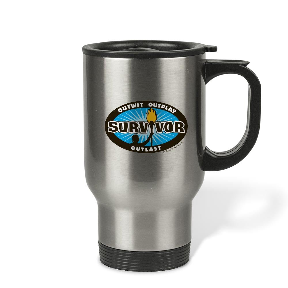 Survivor Outwit, Outplay, Outlast Logo Travel Mug – Paramount Shop