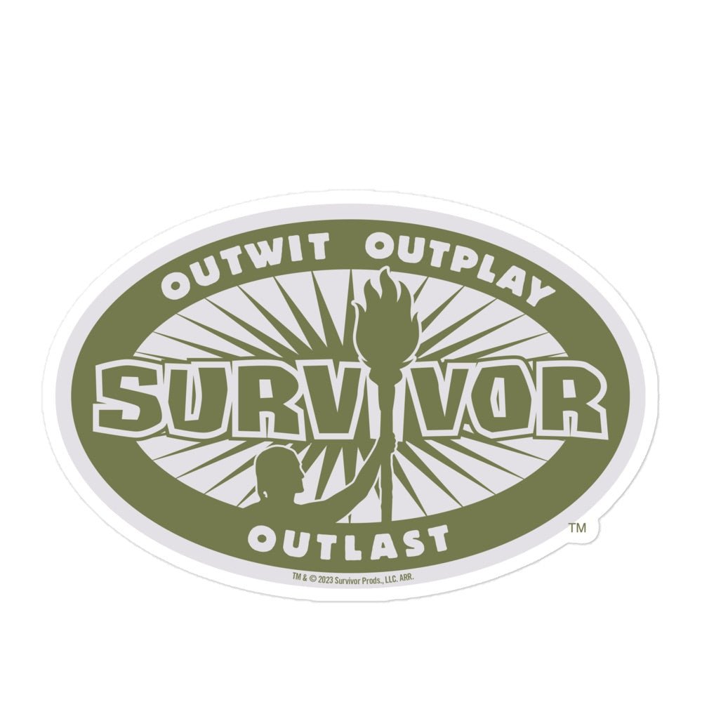 Survivor Outwit, Outplay, Outlast Torch 5.5" Die Cut Sticker ...