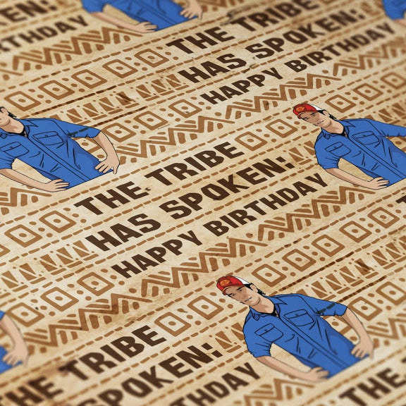 Survivor The Tribe Has Spoken: Happy Birthday Wrapping Paper ...
