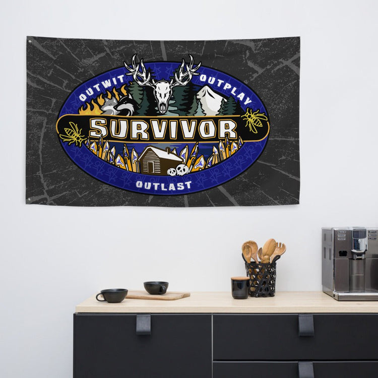 Survivor x Yellowjackets Logo Flag – Paramount Shop