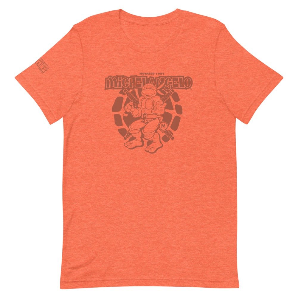 Teenage Mutant Ninja Turtles Michelangelo Adult Short Sleeve T-Shirt ...