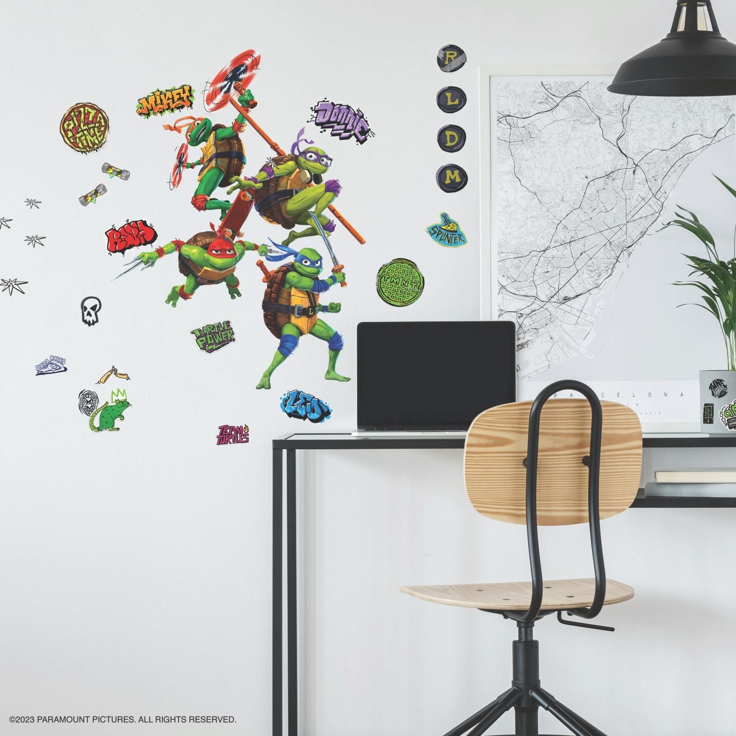 Teenage Mutant Ninja Turtles: Mutant Mayhem Characters Wall Decals ...