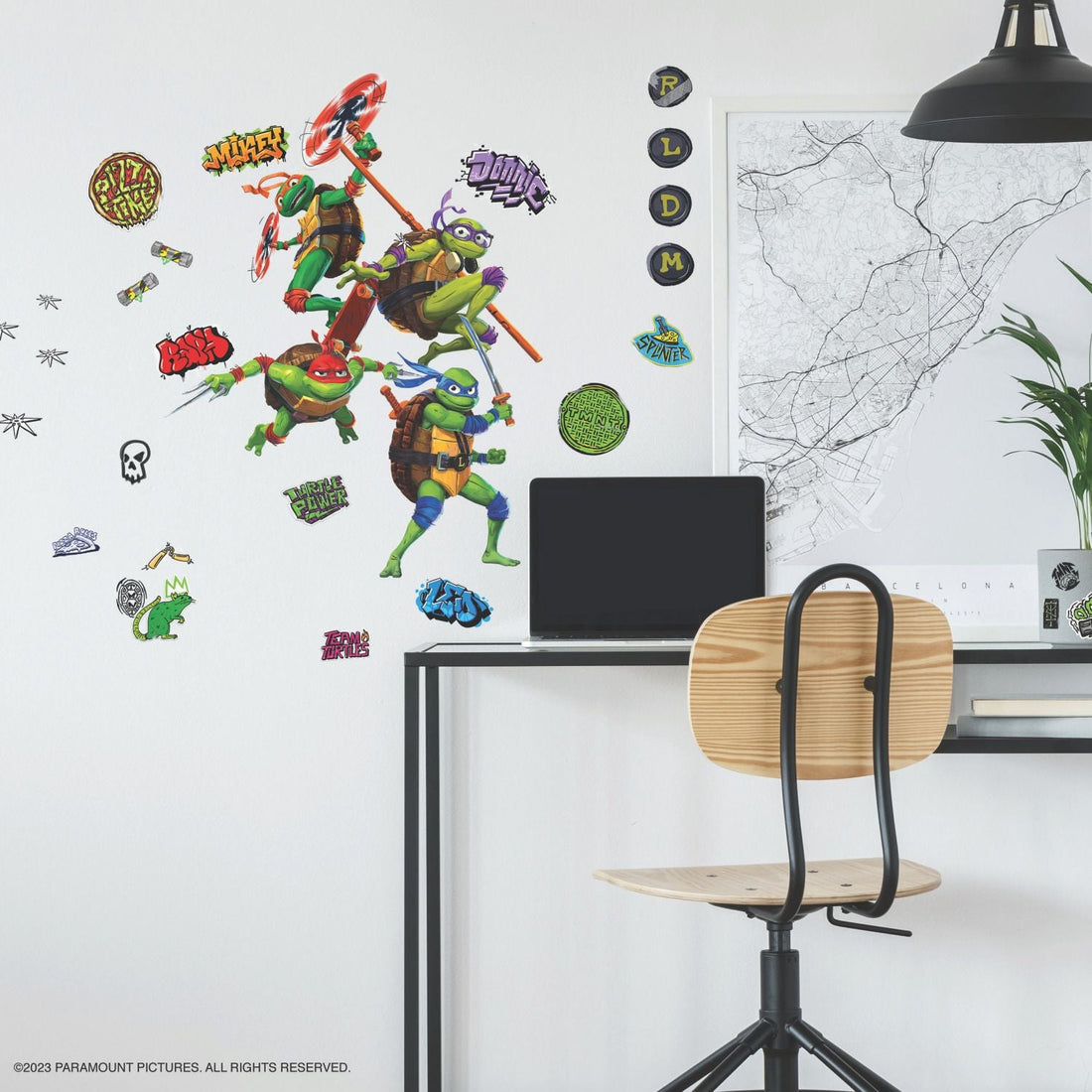 Teenage Mutant Ninja Turtles: Mutant Mayhem Characters Wall Decals ...