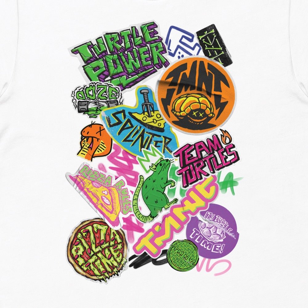 Teenage Mutant Ninja Turtles: Mutant Mayhem Sticker Medley T-Shirt ...