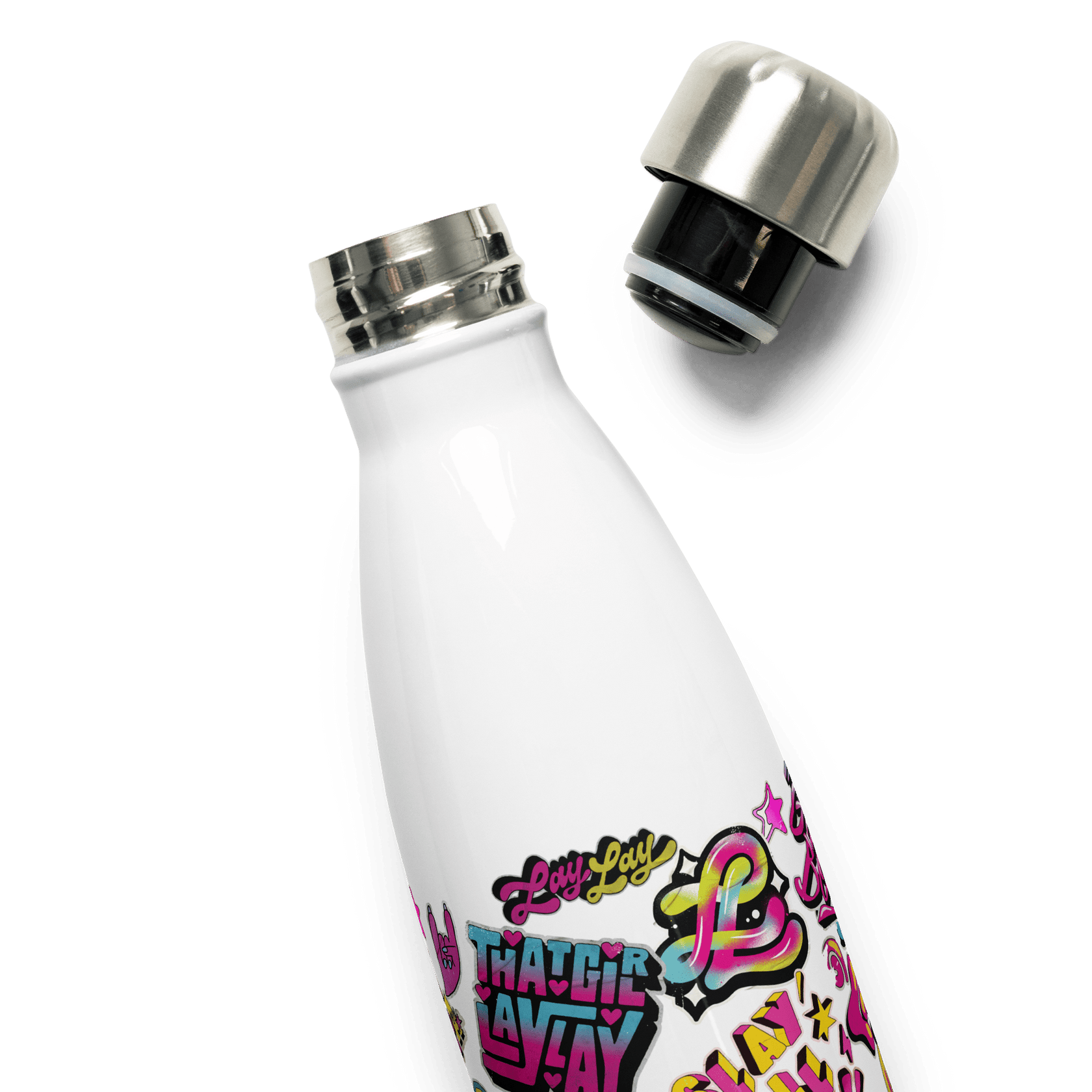 That Girl Lay Lay Collage Stainless Steel Water Bottle – Paramount Shop