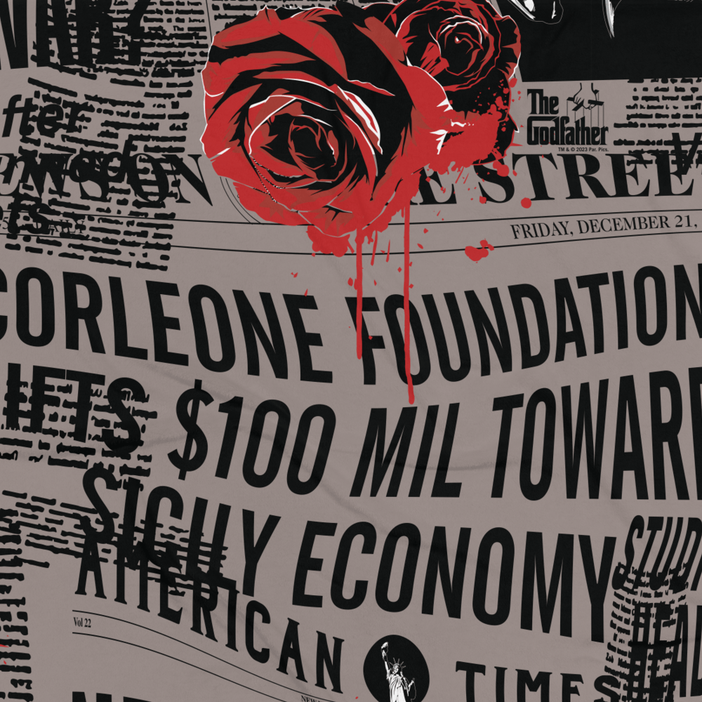 The Godfather Newspaper Throw Blanket – Paramount Shop