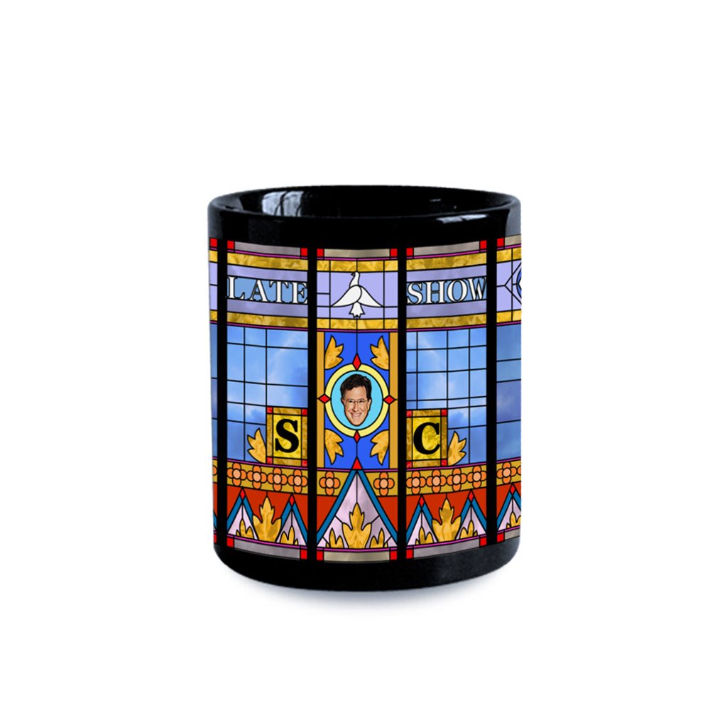 The Late Show with Stephen Colbert Cathedral Black 11 oz Mug ...