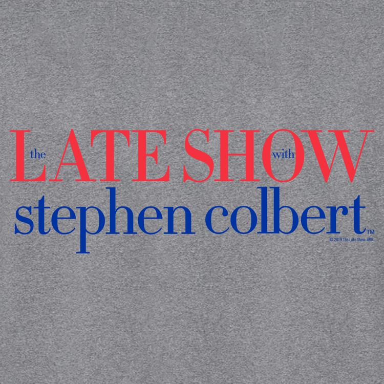 The Late Show with Stephen Colbert logo Adult Long Sleeve T-Shirt ...