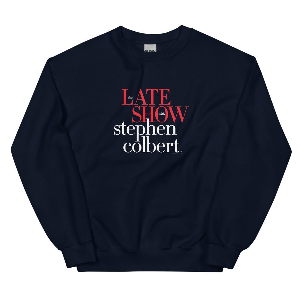 The Late Show with Stephen Colbert Logo Sudadera polar de cuello redon ...
