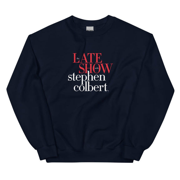 The Late Show with Stephen Colbert Logo Fleece Crewneck Sweatshirt ...