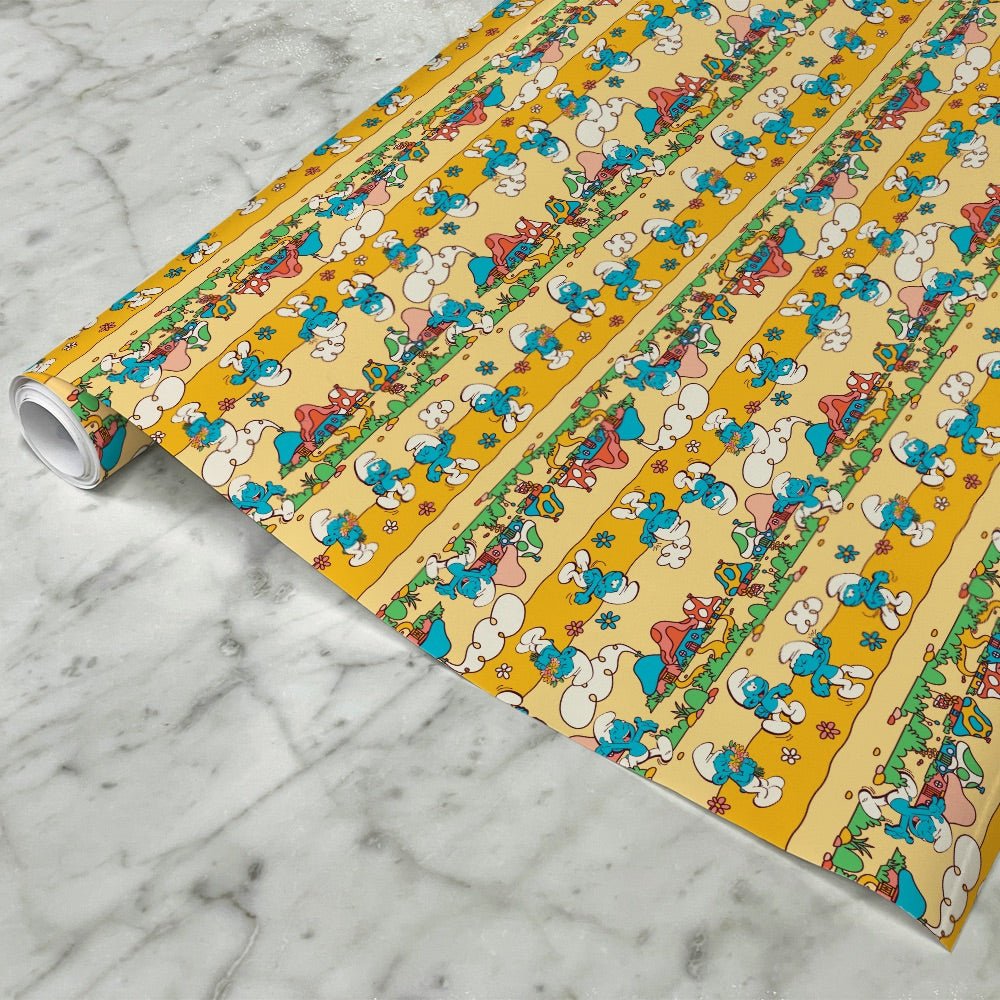 The Smurfs Village Party Wrapping Paper – Paramount Shop