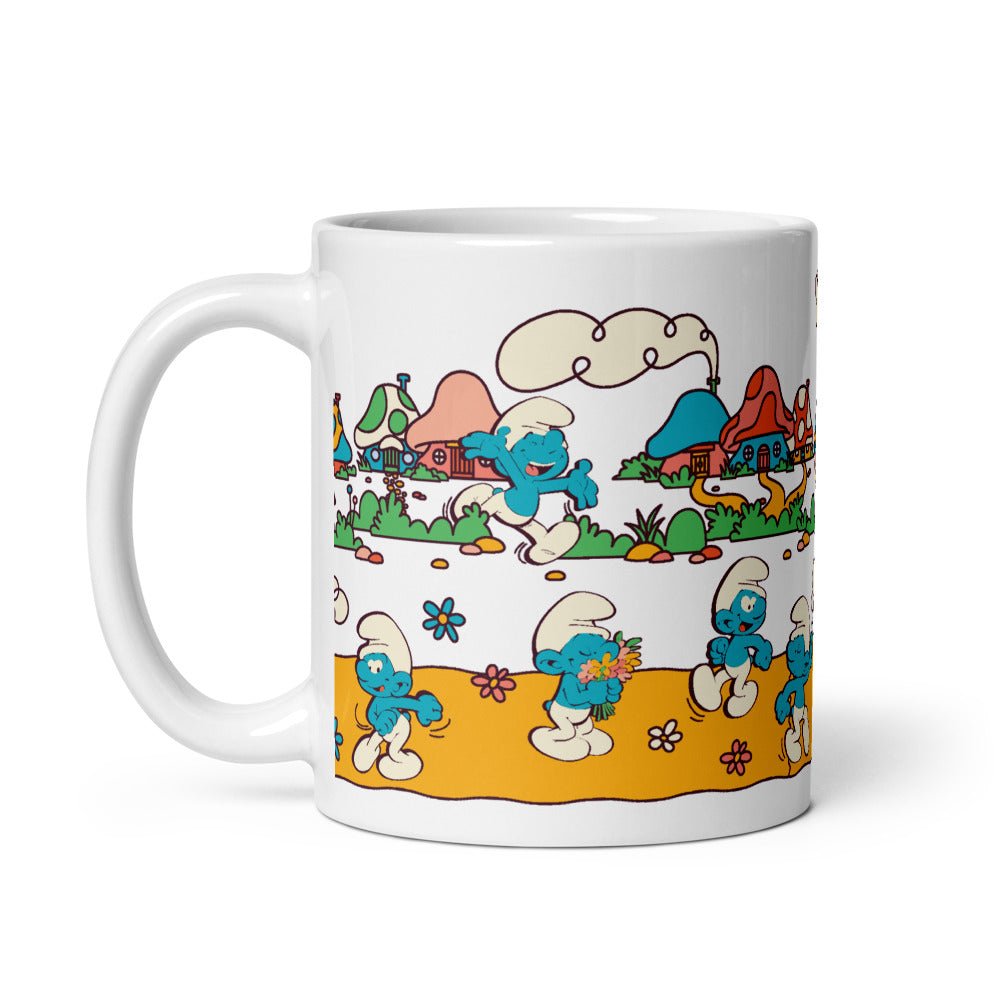 The Smurfs Village White Mug – Paramount Shop