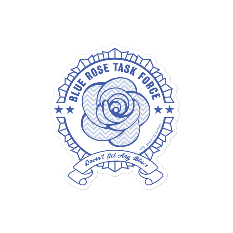 Twin Peaks Blue Rose Task Force Die Cut Sticker – Paramount Shop