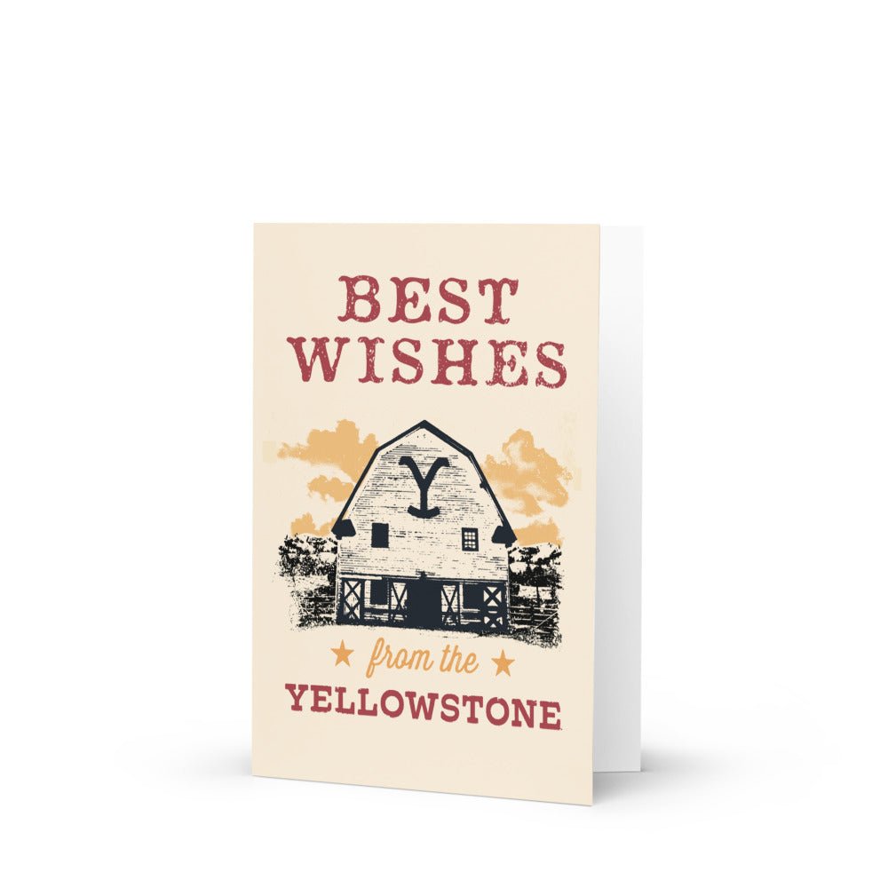 Yellowstone Beste Wünsche Grußkarte – Paramount Shop