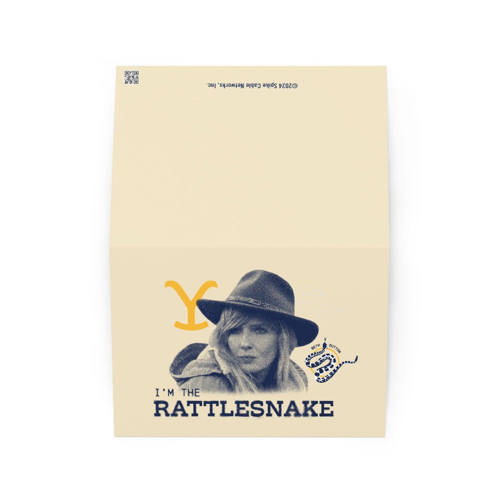 Yellowstone Beth Dutton I'm the Rattlesnake Greeting Card – Paramount Shop